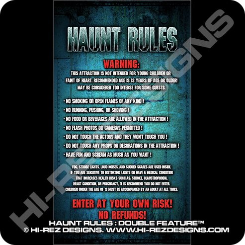 HAUNT RULES: DOUBLE FEATURE - HD – Hi-Rez Designs